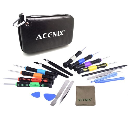 ACENIX? 24 Pieces Opening Pry Tool Repair Kit and Screwdriver Set for ...