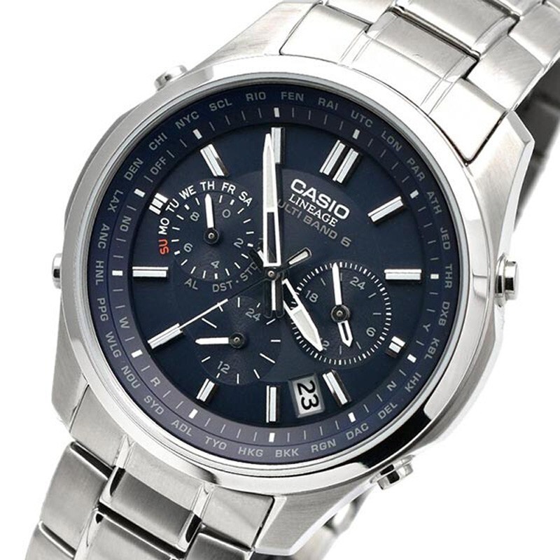CASIO LINEAGE LIW-M610D-2AJF Blue Dial Tough Solar Atomic Radio Analog ...