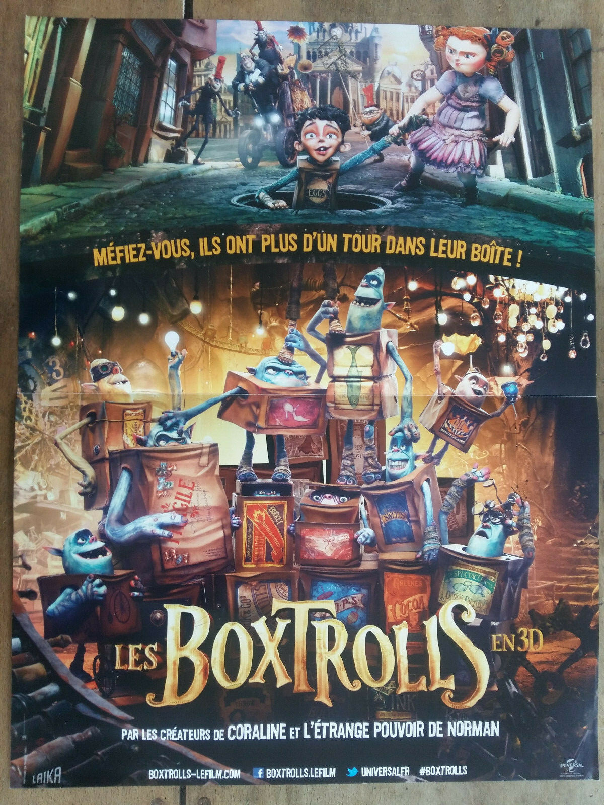 Poster The Boxtrolls Drawing Cartoon Film Animation Child Manga 40X60cm ...