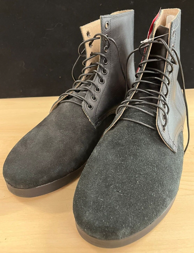 Reproduction WW2 German Army Rough-Out Leather Low Boots M43 Black ...