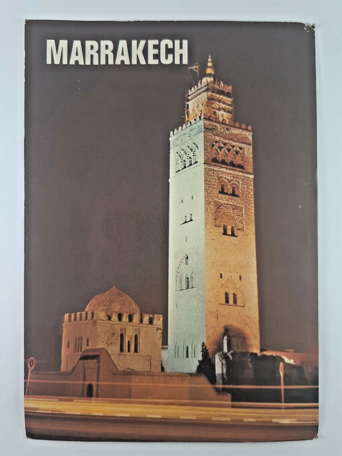 VINTAGE POSTCARD MARRAKECH MOROCCO THE MINARET OF THE KOUTOUBIA BY ...