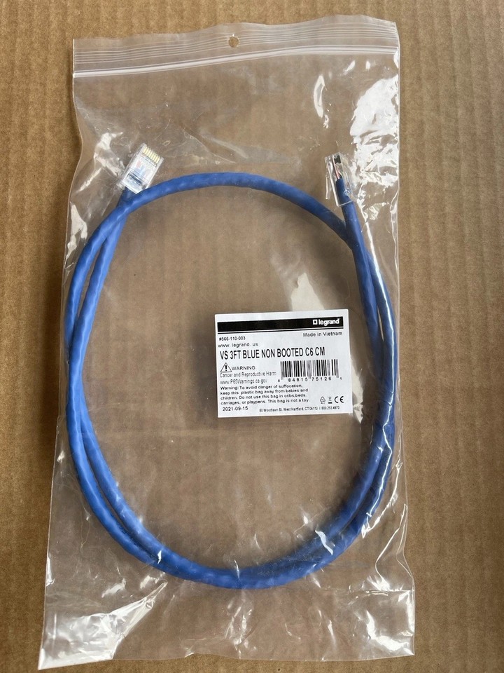 Legrand VS 3FT Blue Non Booted C6CM + | eBay