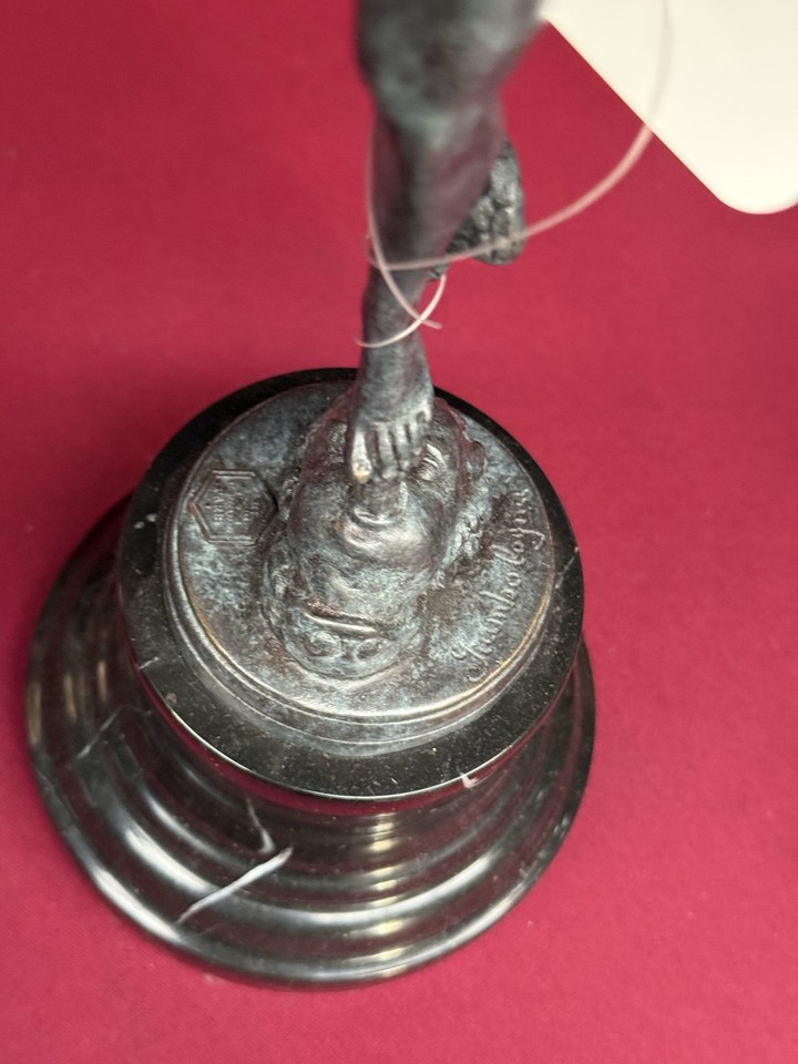 Bronze Sculpture Mercury Hermes Green Patina Mythology Art Statue Rare ...