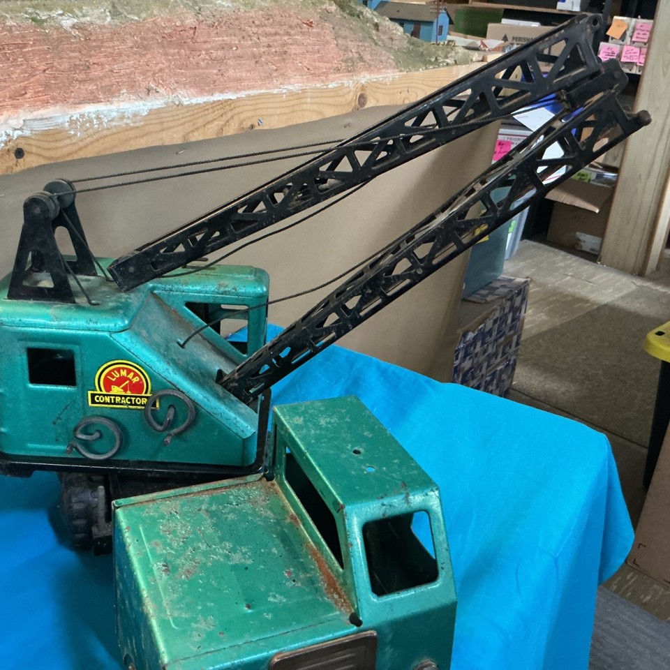 Marx Lumar Contractors Mobile Boom Crane Pressed Steel 16" | eBay
