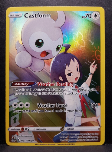 Castform TG11/TG30 Lost Origin Full Art Pokémon Pokemon Card English ...