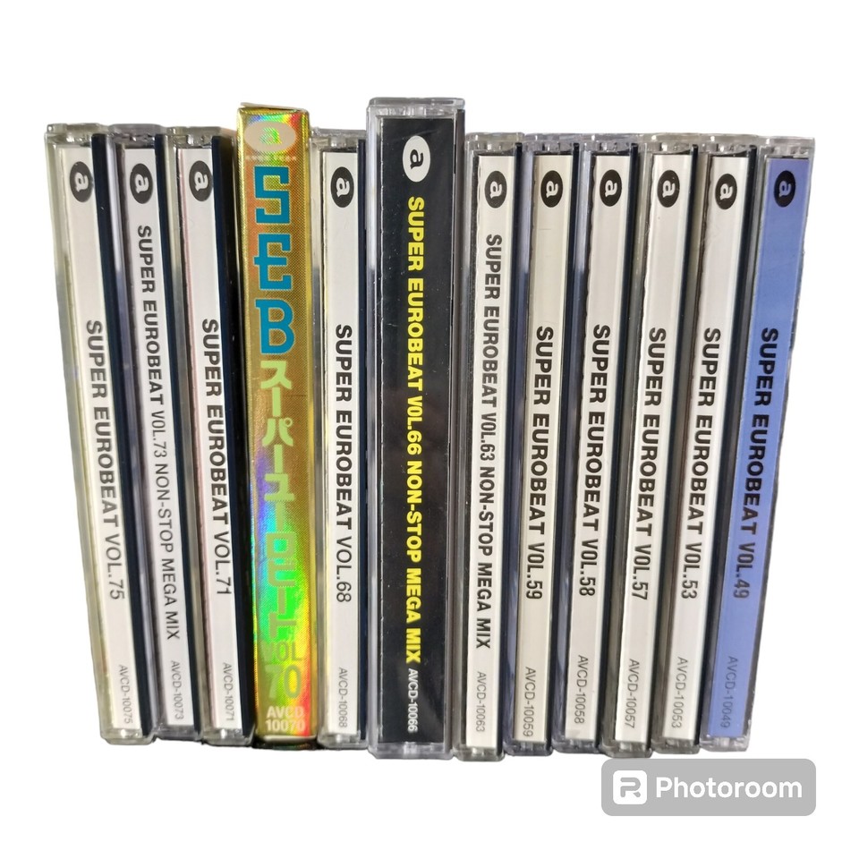 12CD Set avex SUPER EUROBEAT SEB Japan Vol.49 53 57 58 59 63 66 68 70 ...