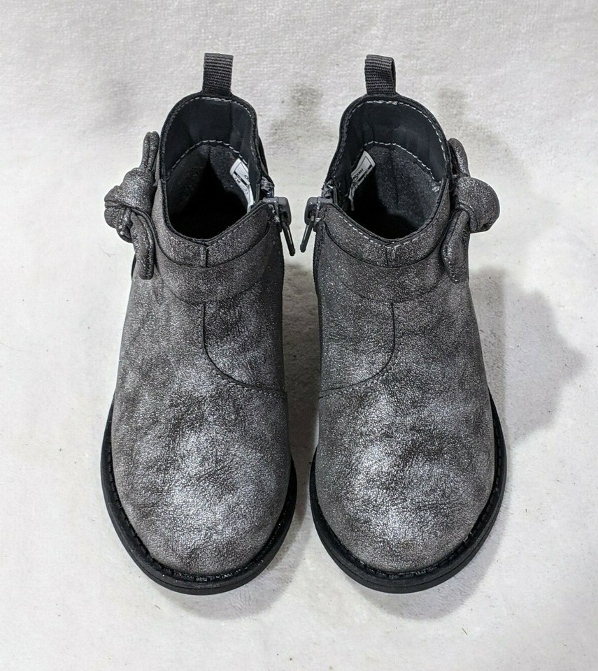 OshKosh B'gosh Toddler Girl's Bay Grey High Top Bootie - Size 7/8 NWB ...