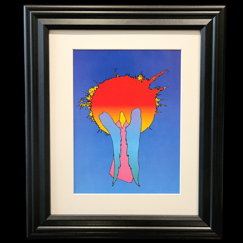 Peter Max "Sun Angel" Collectible Pop Art Print Framed/Matted | eBay