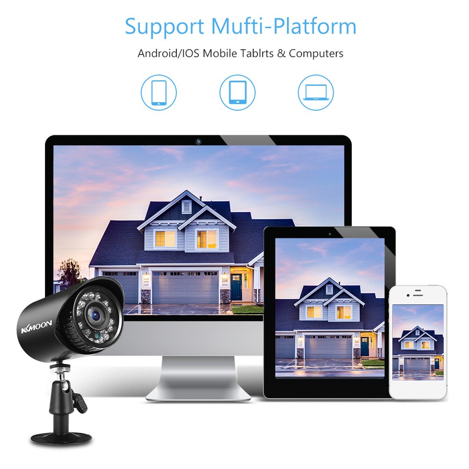 1-4PCS KKmoon 2MP 1080P Outdoor Analog Security Camera Night Vision ...