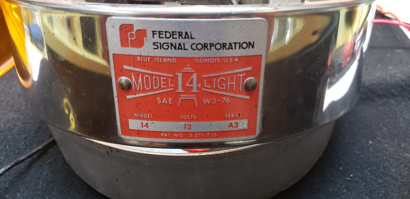 Federal Signal Model 14 Beacon Amber | eBay