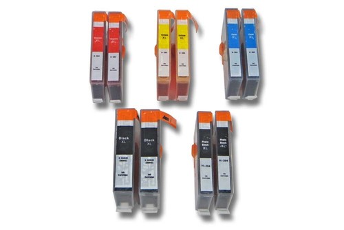 10 Multicolour Ink Cartridges for HP Photosmart C310 C310a C410 C410b ...