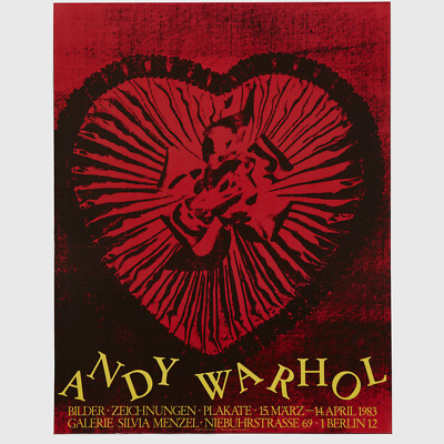 Andy Warhol Rare Original 1983 Candy Box Heart Poster | eBay