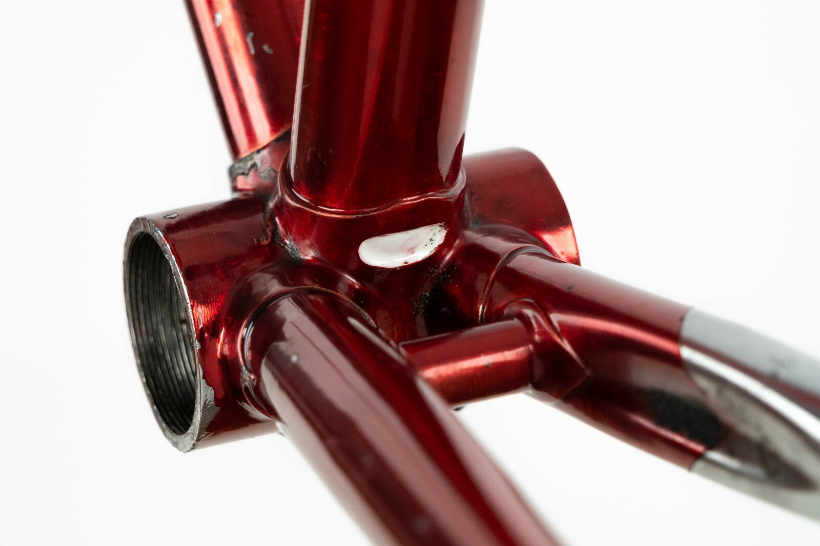 ROSSIN SUPER RECORD VELOCHROMED COLUMBUS STEEL VINTAGE FRAMESET FRAME ...