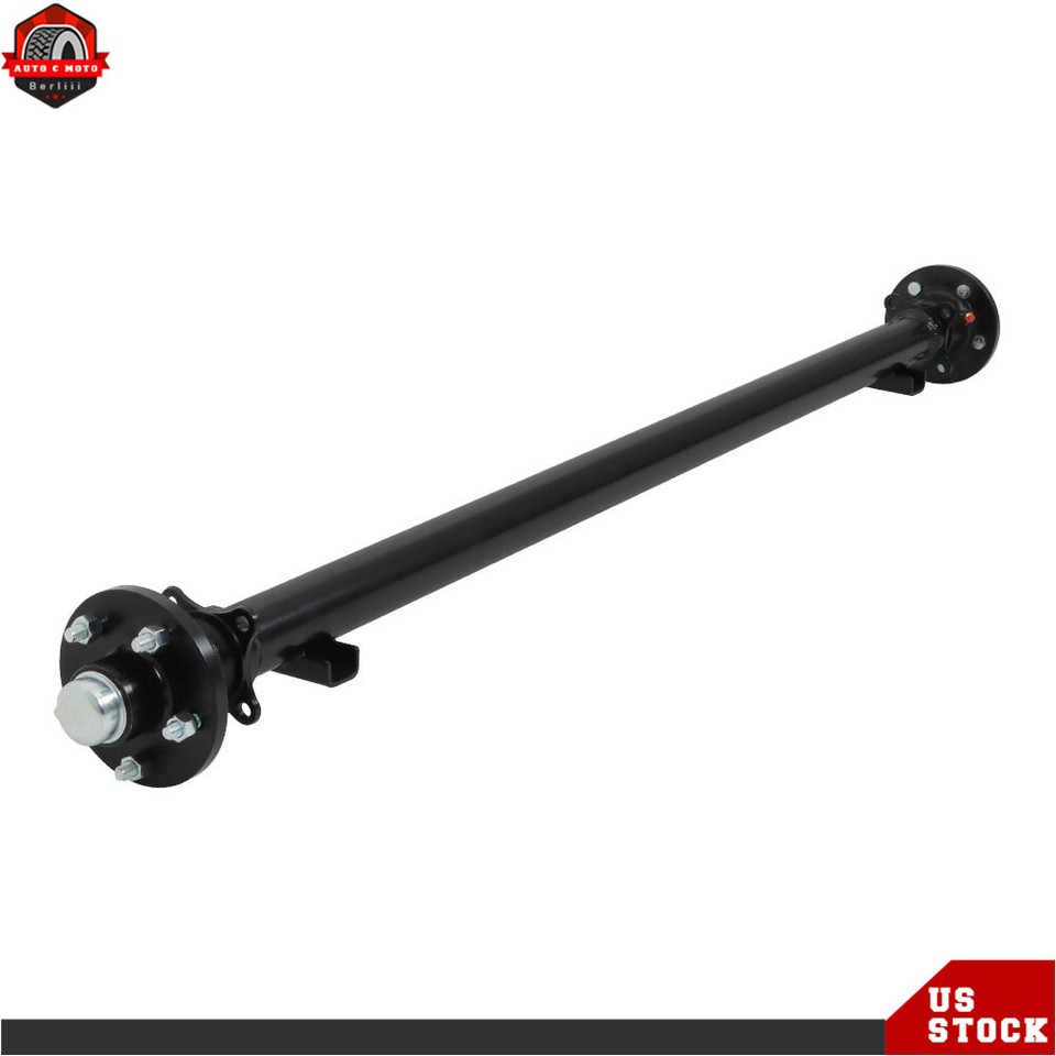 3500lbs Trailer Axle 5 lug 61" Hub Face 46" Spring Center 48" Wide ...
