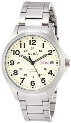 ALBA AQPJ401 2019 Model Watch ALBA Quartz Titanium Sporty Waterproof ...