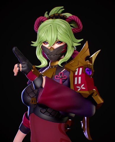 Genshin Impact Kuki Shinobu Resin Model Kits Unpainted 1/6 Scale 30cm ...