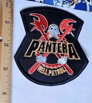 Pantera Hell Patrol Embroidered Sew/Iron On Band Patch | eBay