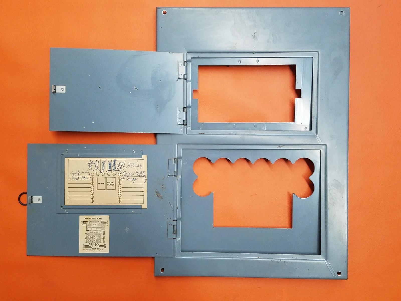 Wadsworth 100 Amp Fuse Panel Cover 120-240V Cat No. N100M60RW8 | eBay