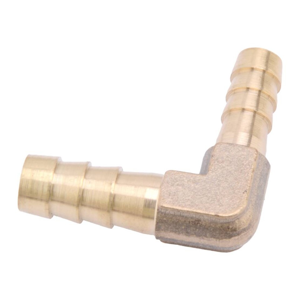 5pcs HOSE BARB ELBOW 90 DEGREE Brass Pipe Fitting Thread Gas Fuel Water ...