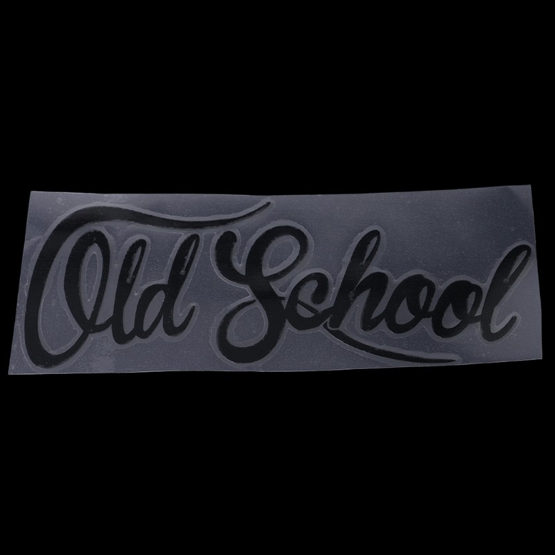 OLD SCHOOL English Letters Car Sticker Auto Window Bumper Door Styling ...
