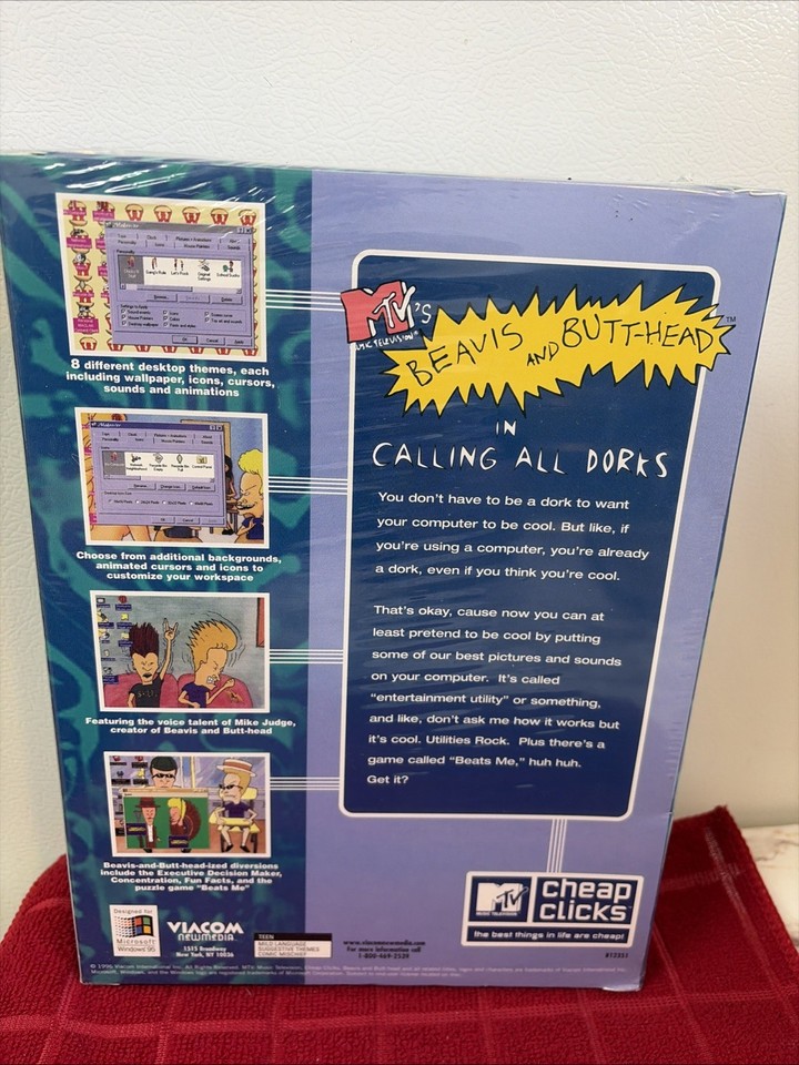 BEAVIS AND BUTT-HEAD - IN CALLING ALL DORKS WINDOWS PC Game 1996 Brand New | eBay