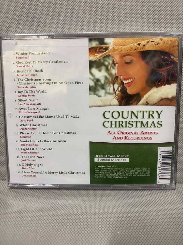 Country Christmas Various Artists CD 15 Holiday Hits Country Favorites ...