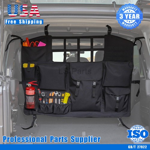 Fit Jeep Wrangler JK JL 07-24 4-Dr Rear Trunk Storage Tool Bag Organizer Pocket | eBay