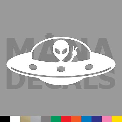 UFO Alien Vinyl Die Cut Decal Sticker - ET Extraterrestrial | eBay