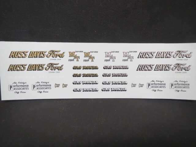 Gas Ronda 65/66' Mustang AWB 1/25 Decal from Fremont Racing Specialties ...