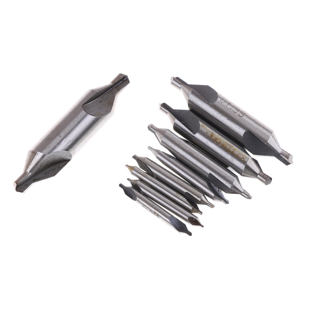 60 Degree Center Drill Countersink Set Angle Bits HSS Lathe Mill Press ...