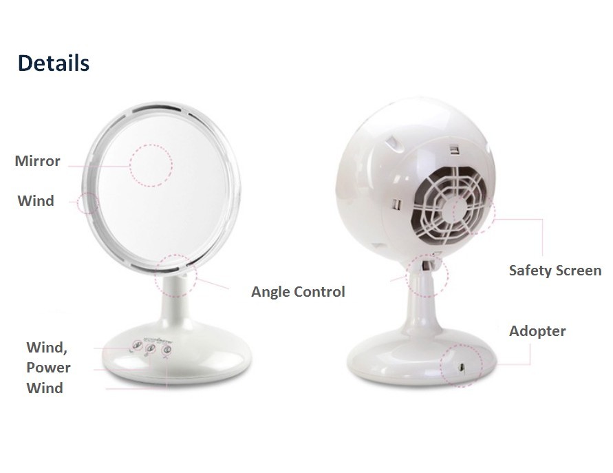 i-mirror Smart Make UP Mirror IM165 Wind For Fresh Condition 3 Level ...