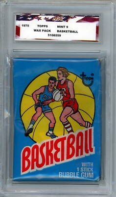 1975 Topps Basketball Wax Pack AGC 9 Mint | eBay