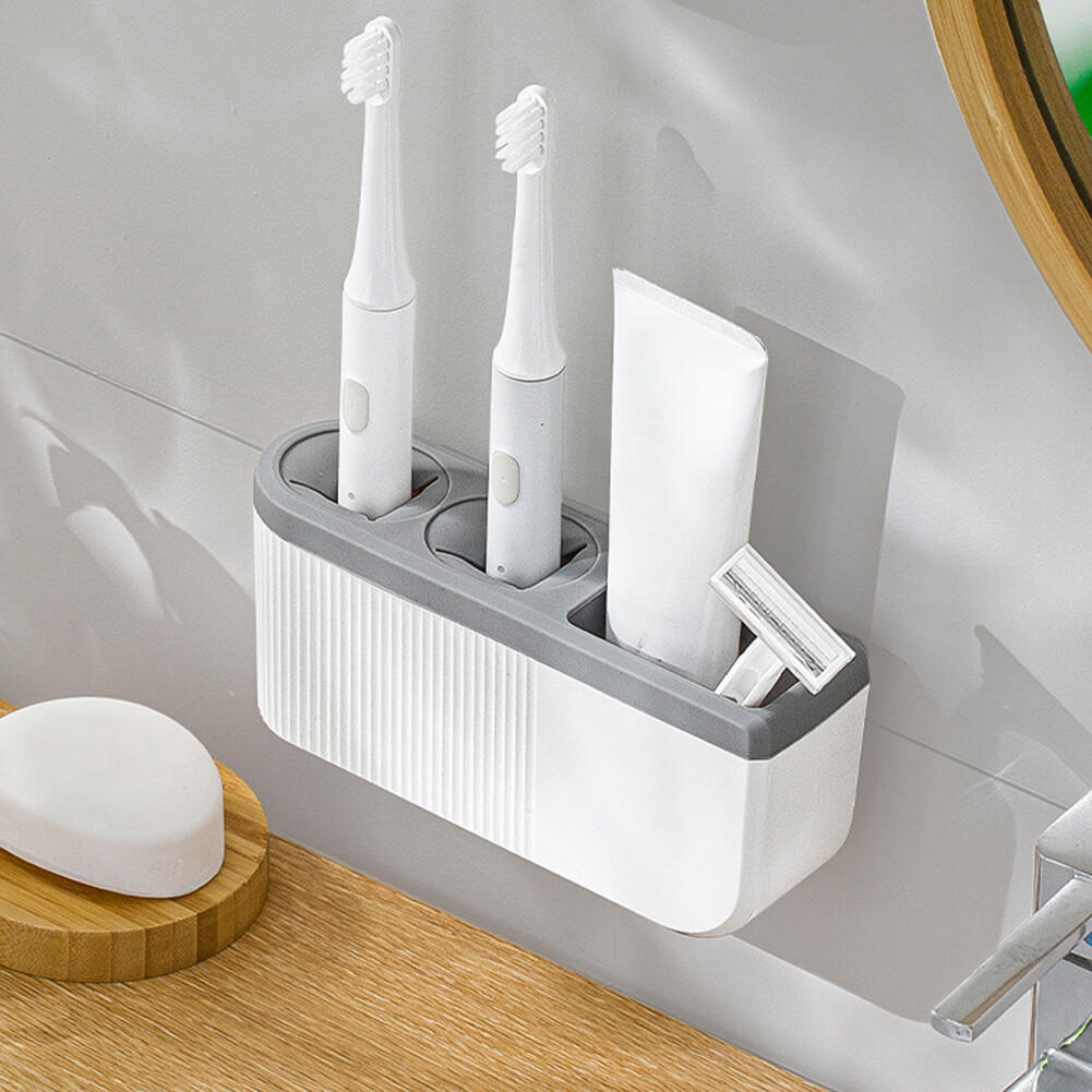 Non Slip With Sticker Electric Toothbrush Holder Wall Mounted Large ...