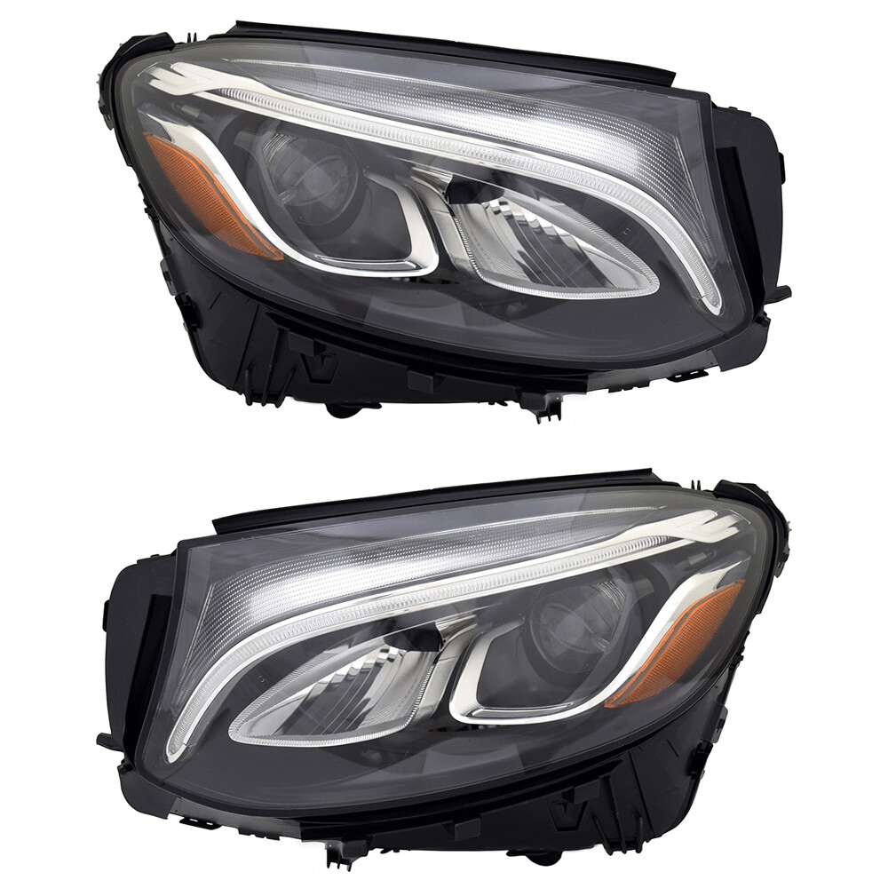 PAIR OF HEADLIGHTS FITS MERCEDES-BENZ GLC300 4MATIC COUPE 2019 NUMBER ...