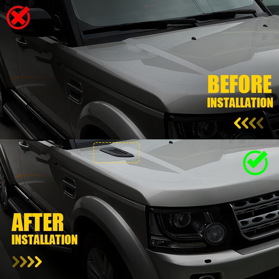 For Range Rover Evoque Discovery Sport Gloss Black Dummy Hood Bonnet ...