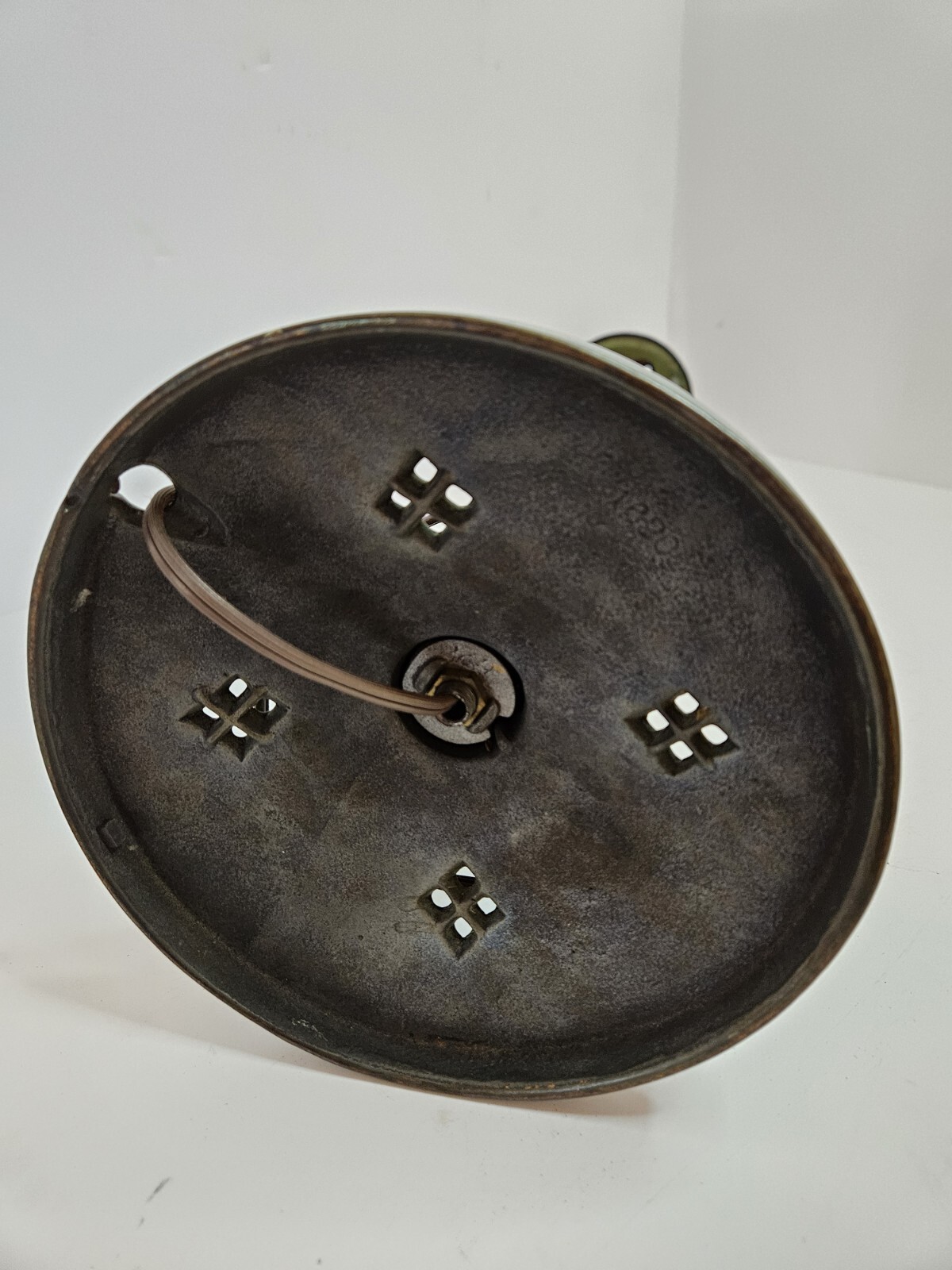 Antique Working 1916 PITTSBURGH LAMP, BRASS & GLASS CO. Green Glass ...