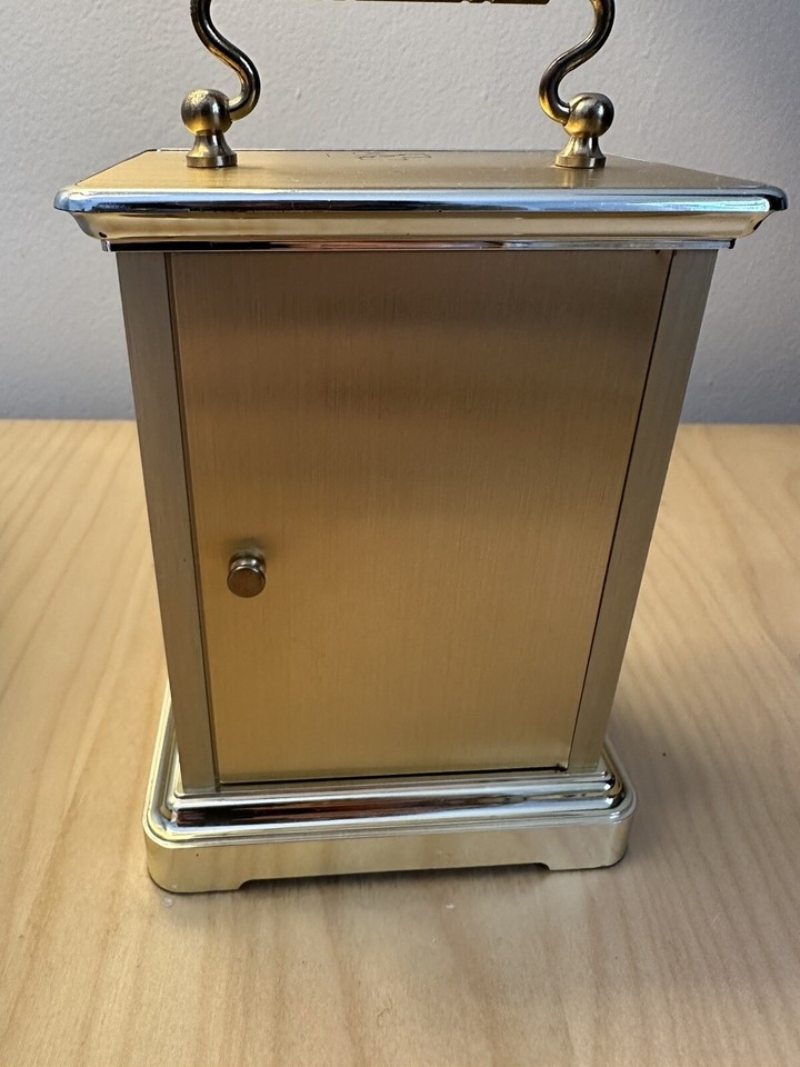 Vintage Portsmouth Quartz Gold Mantle Clock Made In Germany With ...