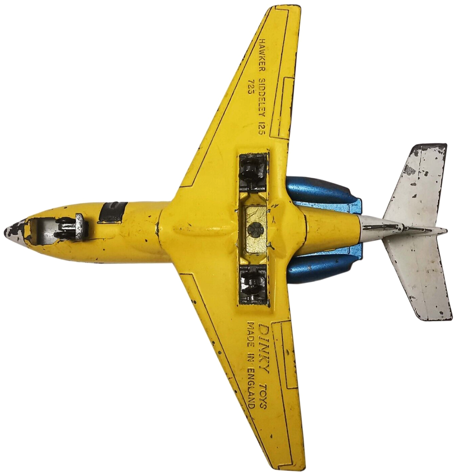 DINKY TOYS HAWKER SIDDELEY 125 723 MECCANO LTD, VINT ENML PNTD DIECAST ...