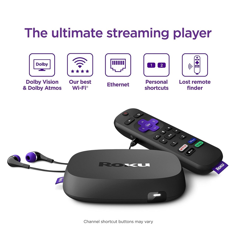 Roku Ultra | Streaming Device HD/4K/HDR/Dolby Vision with Dolby Atmos ...