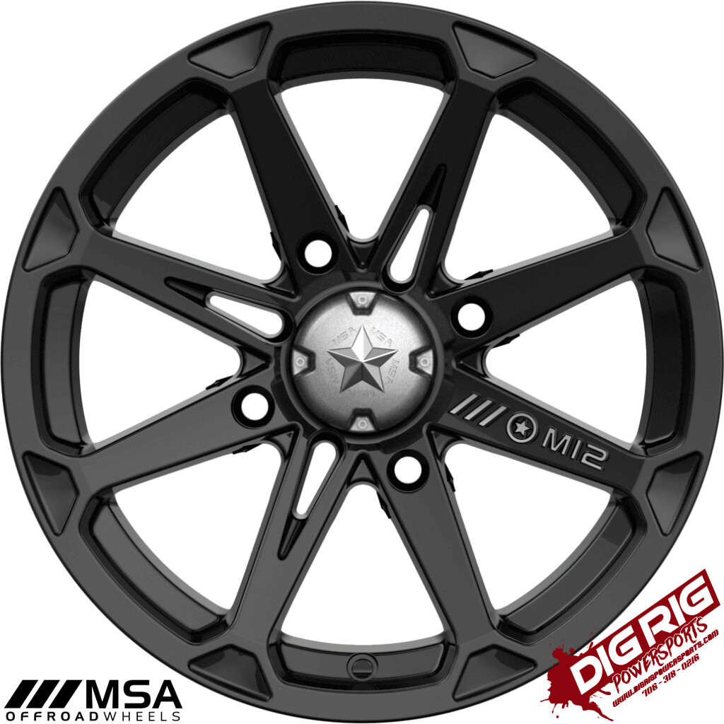MSA M12 Diesel Wheel | Gloss Black | Polaris 4x156 | MSA Wheels | eBay
