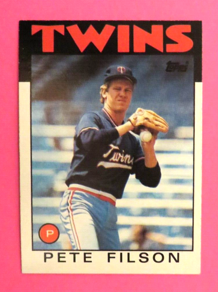 1986 Topps, Minnesota Twins - PETE FILSON | eBay