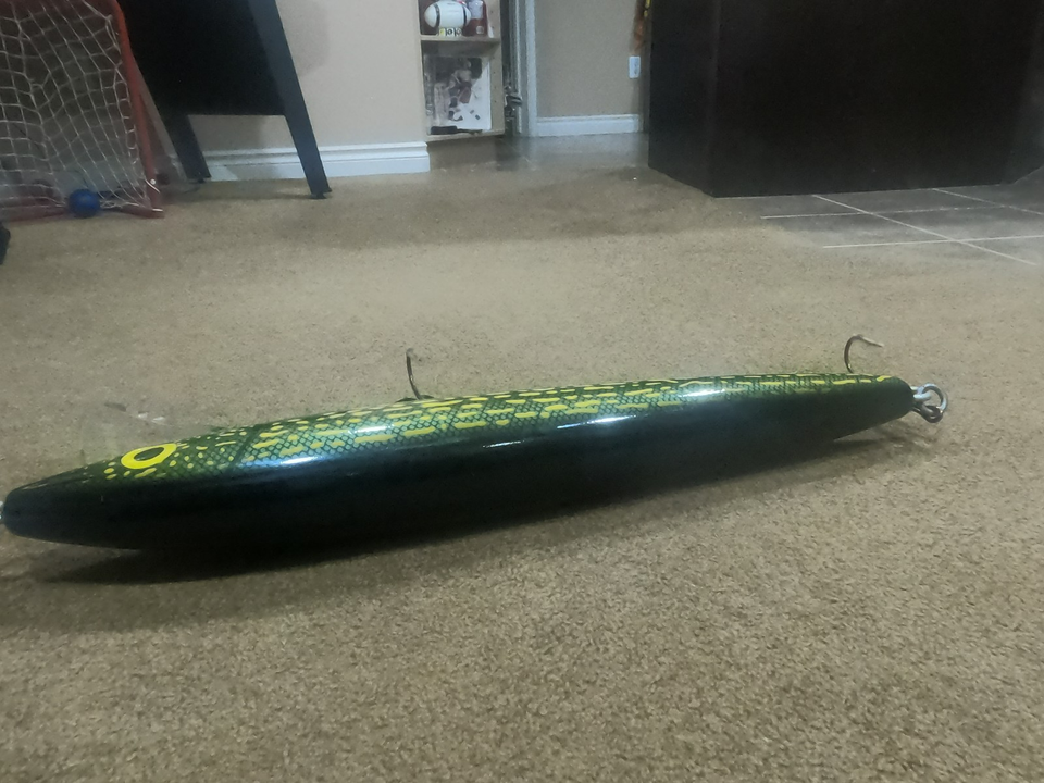 Rare Awesome Giant Northern Pike / Musky Rapala 29 Inch Fishing Display ...