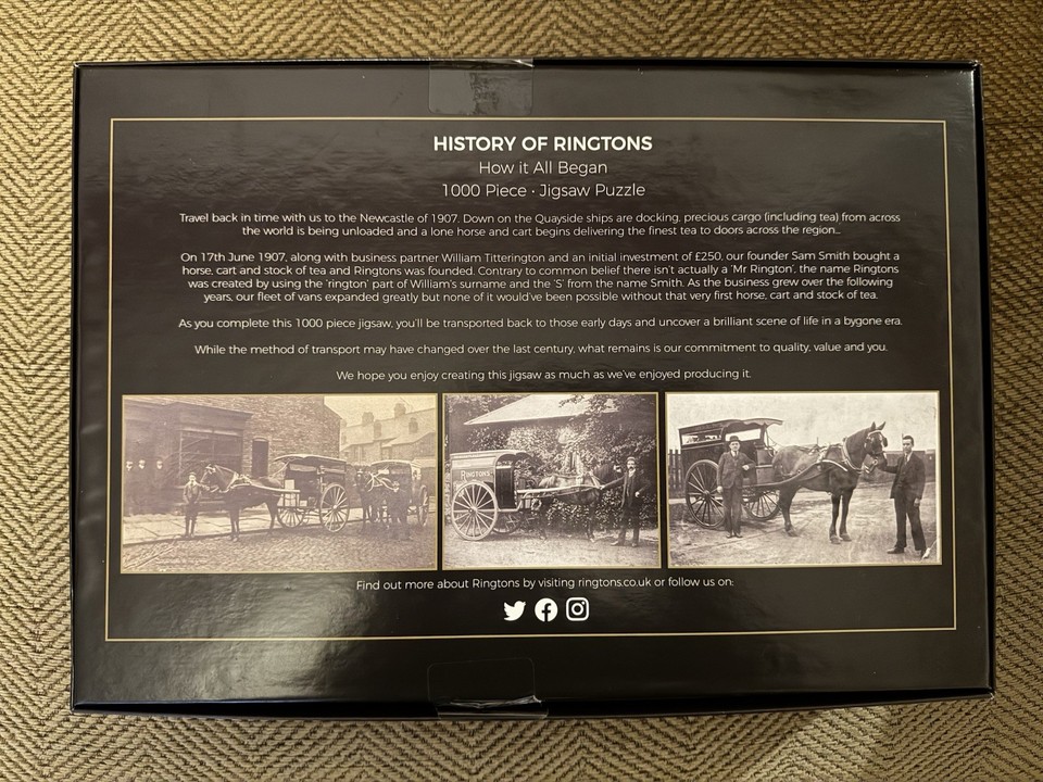 History of Ringtons 1000 Piece Jigsaw New | eBay UK