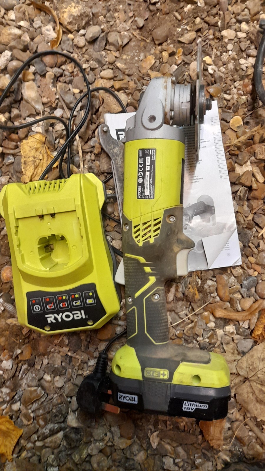 Ryobi R18AG-0 18V Cordless Angle Grinder | eBay UK
