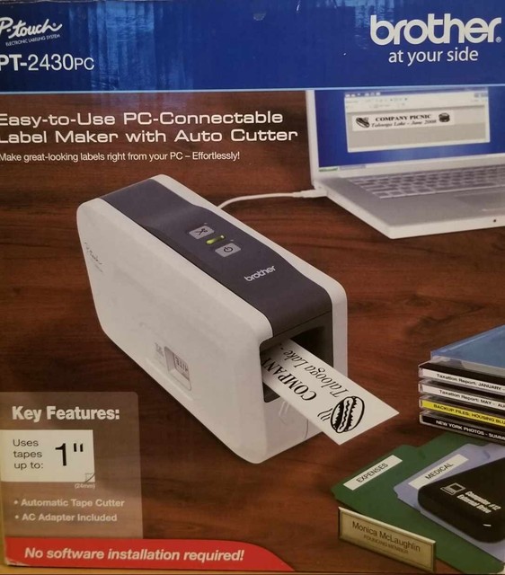 Brother PT-2430PC PC-Connectable Label Maker with Auto Cutter for sale ...