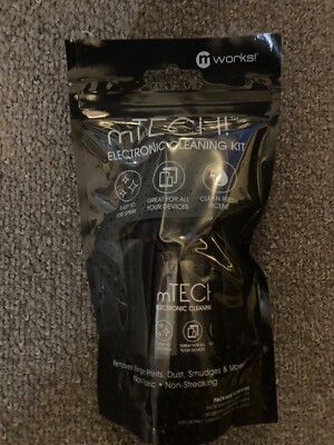 mWorks! mTech! Electronic Cleaning Kit ~Microfiber Cloth, Pouch, & Cleaner Spray | eBay