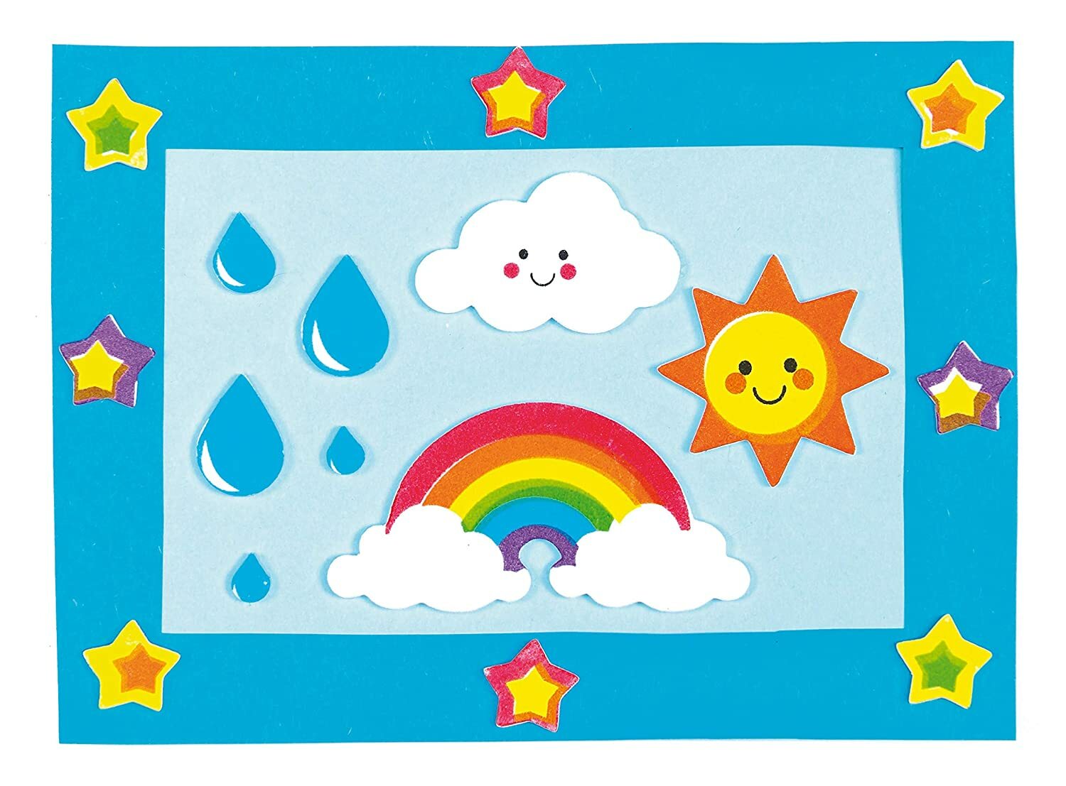 SUN RAINBOW Scratch Art Magnets SET Childrens Crafts Kids Home ACTIVITY ...