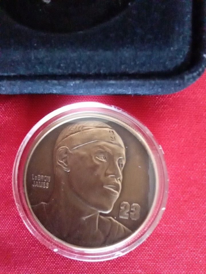 LeBron James 23 Cavaliers 2003 NBA Limited Edition Bronze Coin Mint | eBay