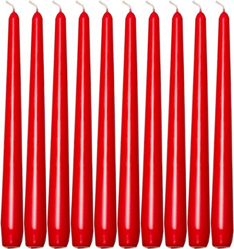 Candle Large Red Dinner Candles - Taper Cute Bistro Quality Stylish ...