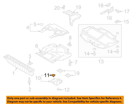 FORD OEM 10-23 Bronco Sport-Fender Liner Retainer Clip W708633S300 | eBay